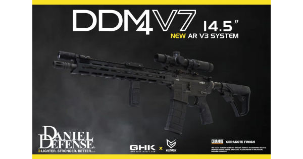 GHK DD M4 V7 V3 GBB 14.5" (GHK M4 V3 GBB System) /MFR /Daniel Defense ...