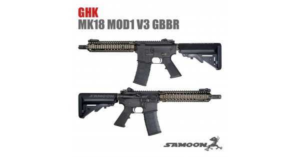 GHK MK18 MOD1 V3 GBBR COLT & DD Licensed