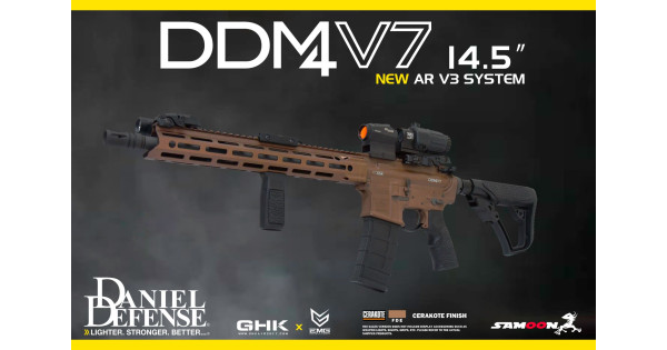 GHK DD M4 V7 V3 GBB 14.5" (GHK M4 V3 GBB System) /MFR /Daniel Defense ...