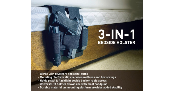 STINGER 3 IN 1 BEDSIDE HOLSTER, MATTRESS HOLSTER, BED HOLSTER